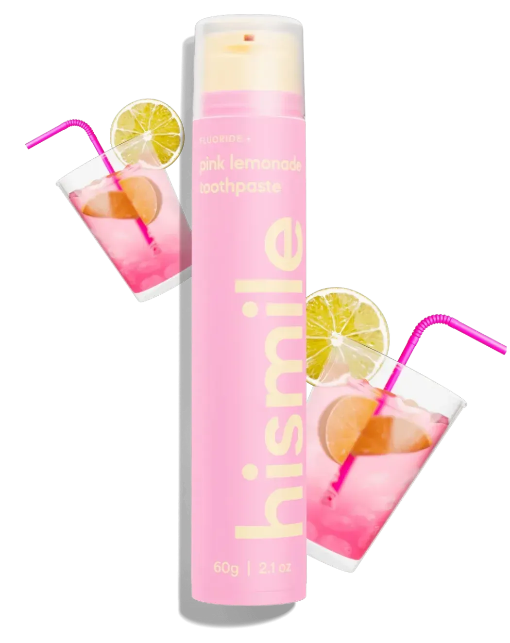 Зубна паста зі смаком рожевого лимонаду Hismile Pink Lemonade ...