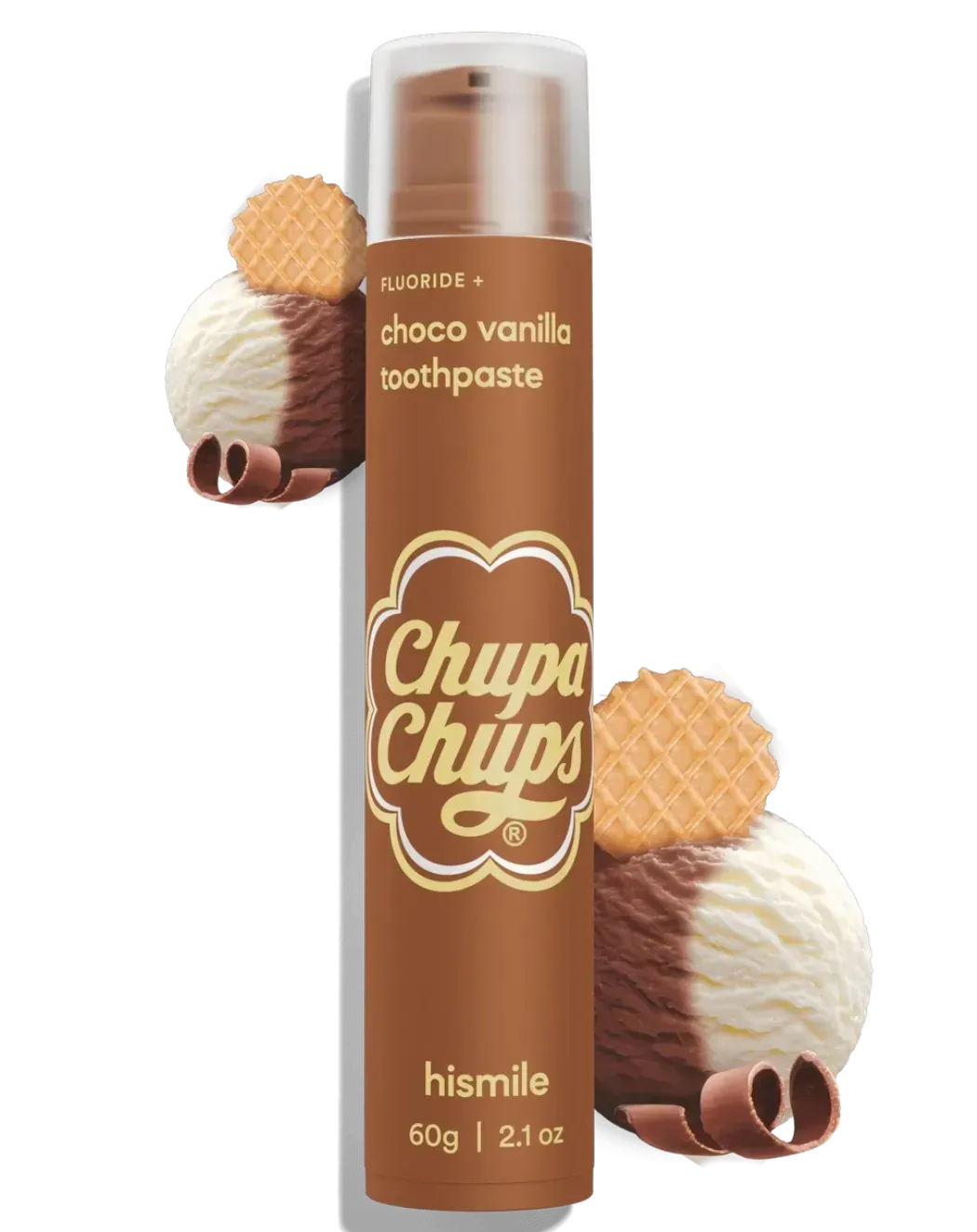 Зубна паста зі шоколадно-ванільним смаком Hismile Chupa Chups Choco ...